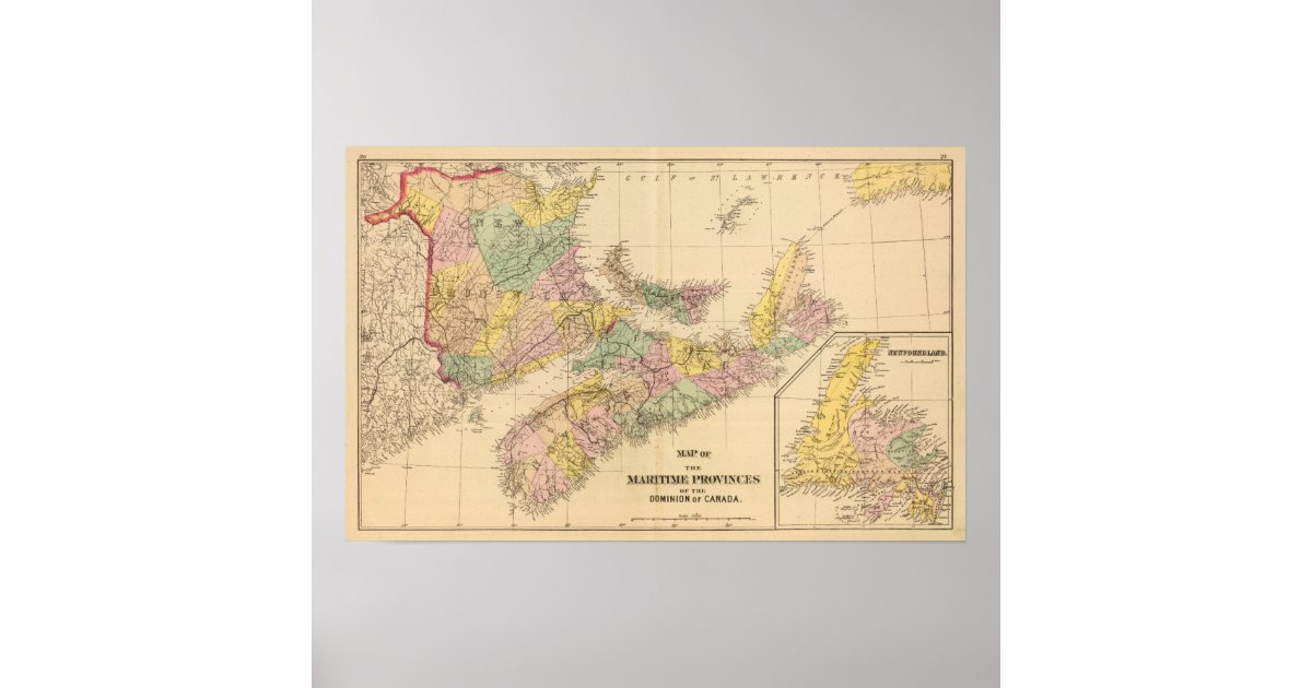 Maritime Provinces Poster | Zazzle