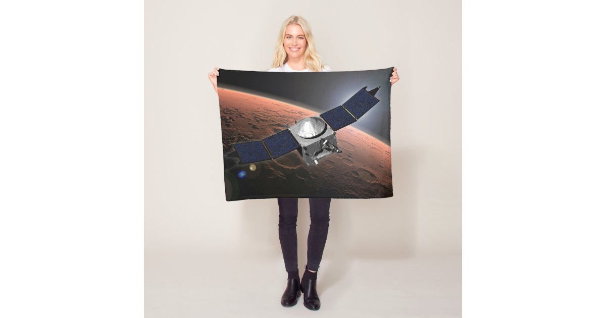 Mars Atmosphere And Volatile Evolution Mission. Fleece Blanket | Zazzle