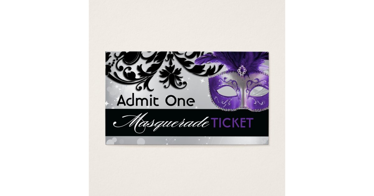 Masquerade Admission Tickets | Zazzle