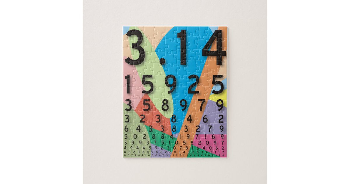 Maths: the colourful mathematical constant of Pi Jigsaw Puzzle | Zazzle