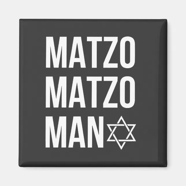 Matzo Matzo Man Jewish Hanukkah Magnet | Zazzle