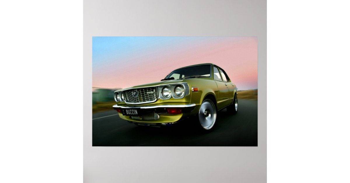 Mazda Rotary Powered RX3 Poster | Zazzle