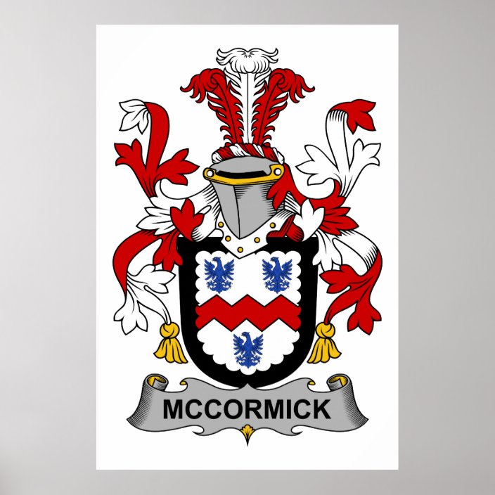 McCormick Family Crest Poster | Zazzle.com.au