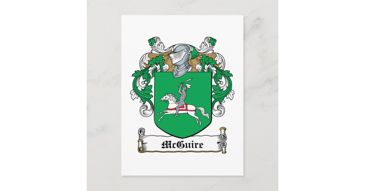 McGuire Family Crest Postcard | Zazzle