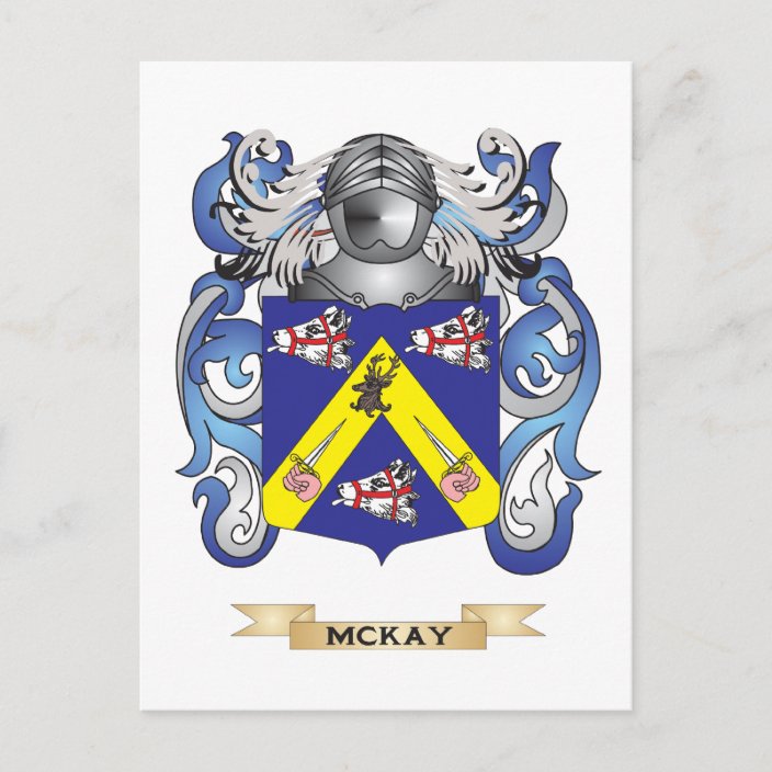 McKay Coat of Arms (Family Crest) Postcard | Zazzle.com.au