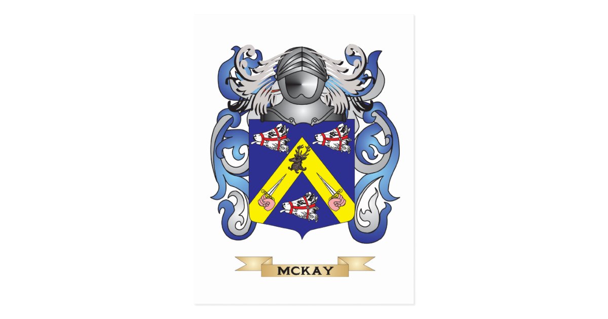 McKay Coat of Arms (Family Crest) Postcard | Zazzle.com.au