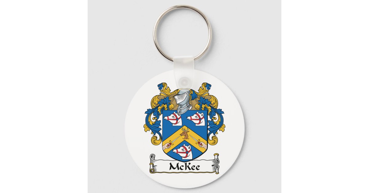 McKee Family Crest Key Ring | Zazzle
