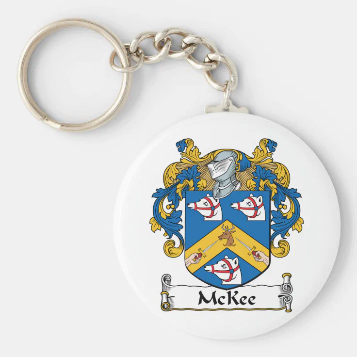 McKee Family Crest Key Ring | Zazzle