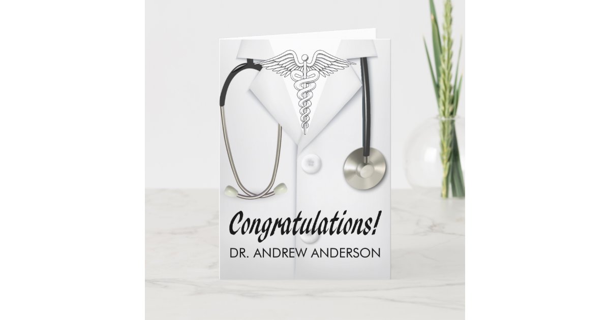 Medical Doctor Congratulation Card | Zazzle
