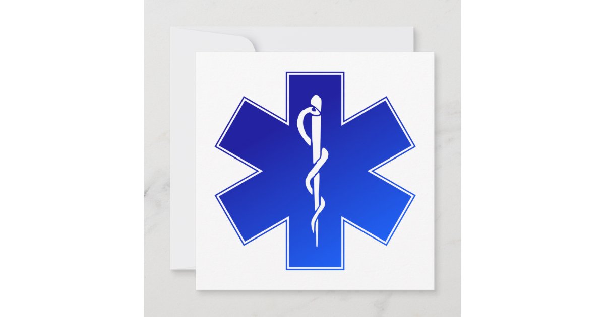 Medical EMS Symbol Invitation | Zazzle