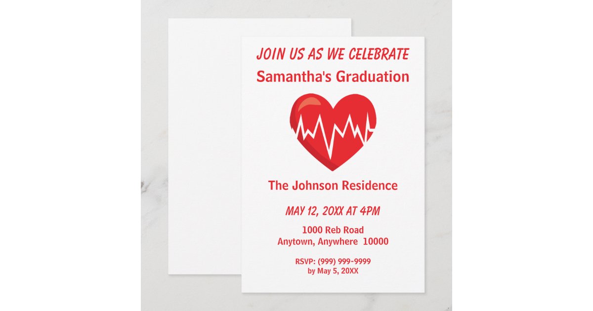 Medical Student Graduation Party Invitation | Zazzle