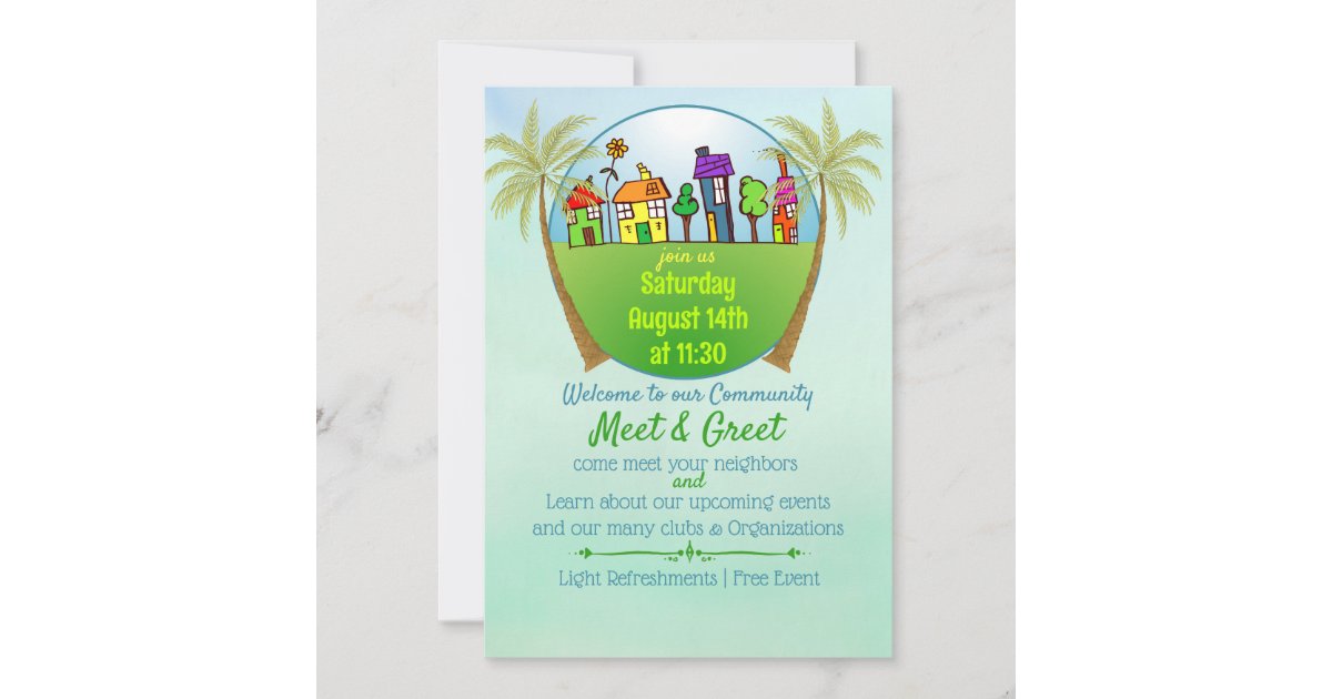 Meet and Greet Invitation | Zazzle