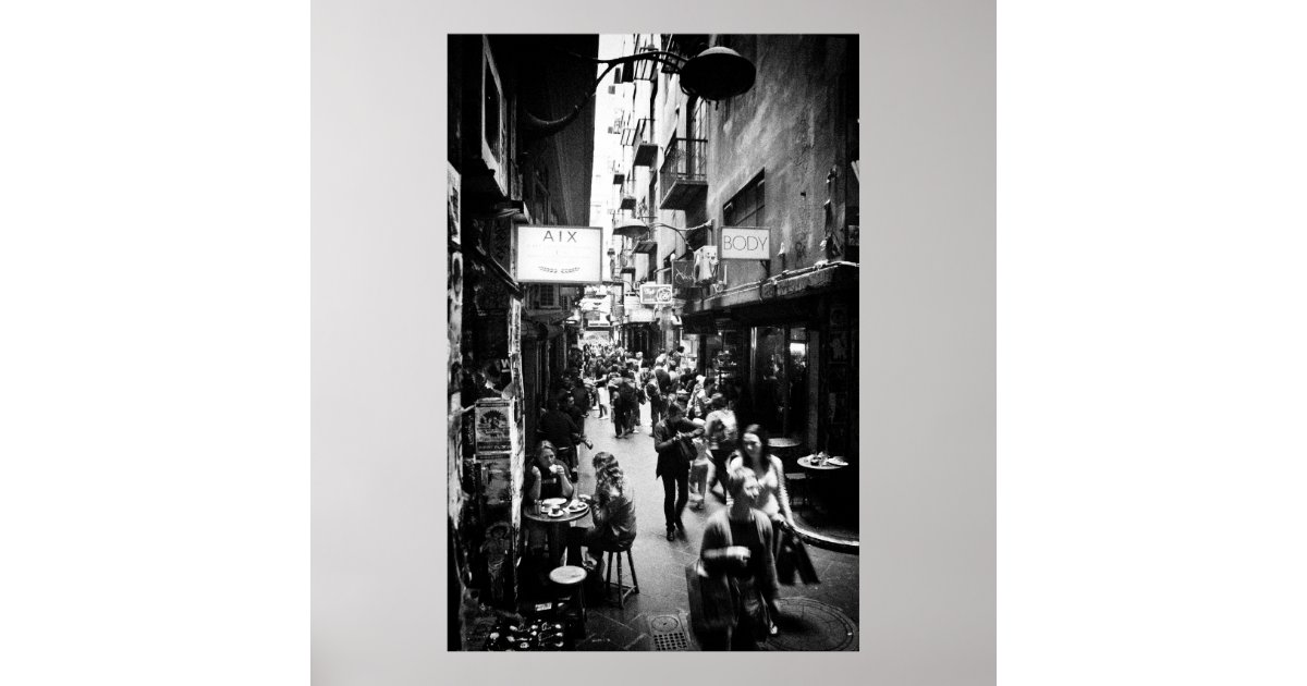 Melbourne Laneway Poster | Zazzle