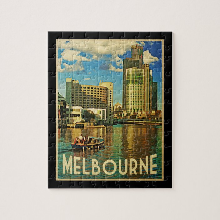 Melbourne Skyline Australia Jigsaw Puzzle | Zazzle.com.au
