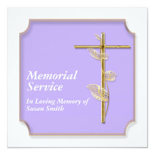 Christian Memorial Service Invitations | Zazzle AU