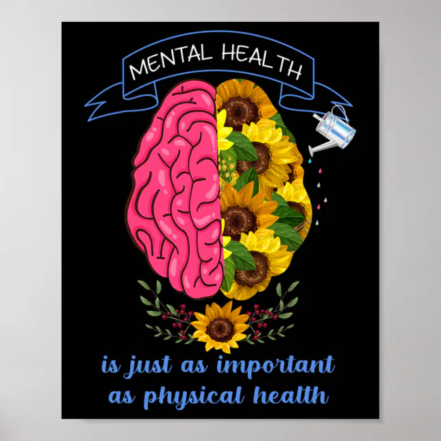 Mental Health Awareness Suicide Prevention Think P Poster | Zazzle