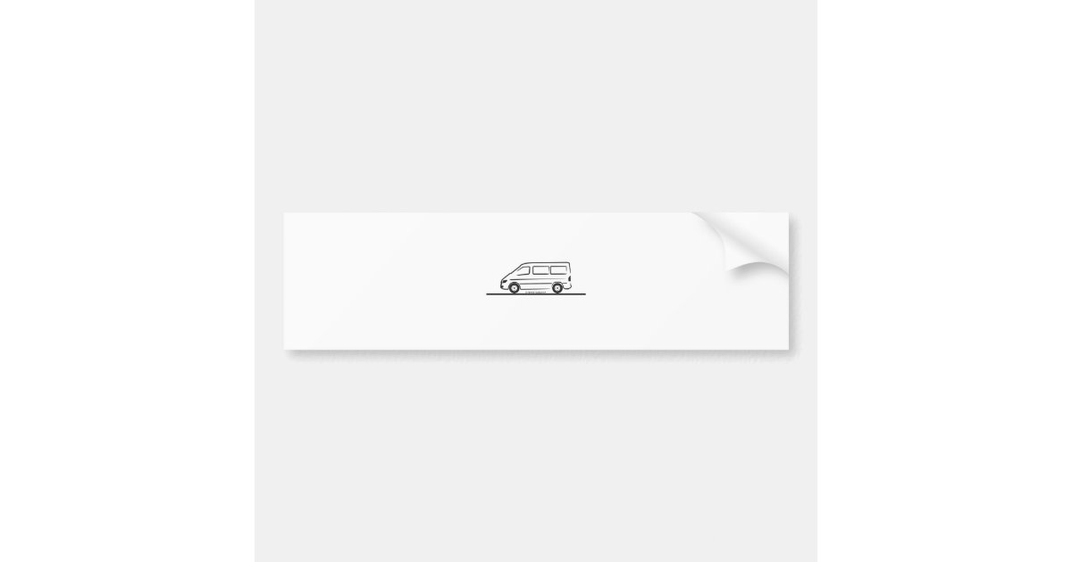 Mercedes Sprinter Short Wheelbase Bumper Sticker | Zazzle