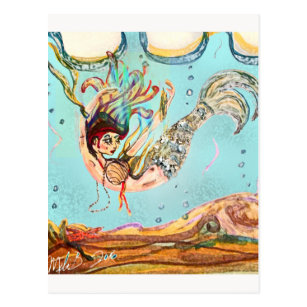 Vintage Mermaid Postcards | Zazzle AU