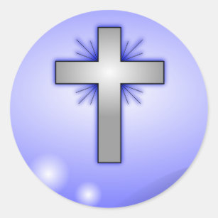 Silver Cross Stickers | Zazzle AU