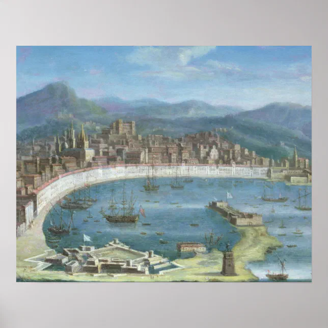 Messina - a Panoramic View of the Port Poster | Zazzle