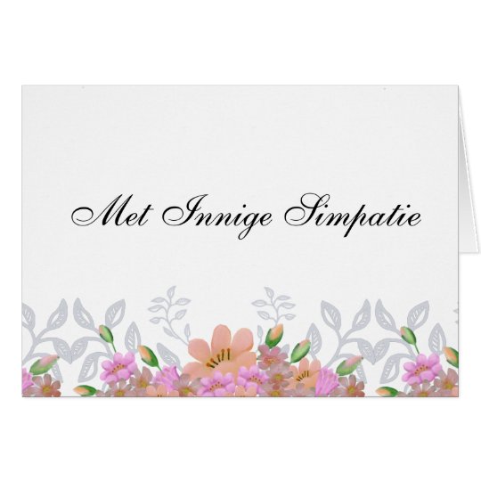 Met Innige Simpatie | Zazzle.com.au