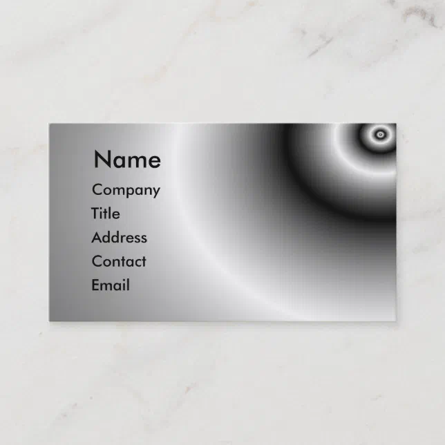 Metal reflection business card | Zazzle