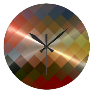 Abstract Chevron Wall Clocks | Zazzle.com.au