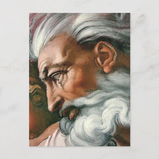 Michelangelo Creation Adam God Art Postcard | Zazzle