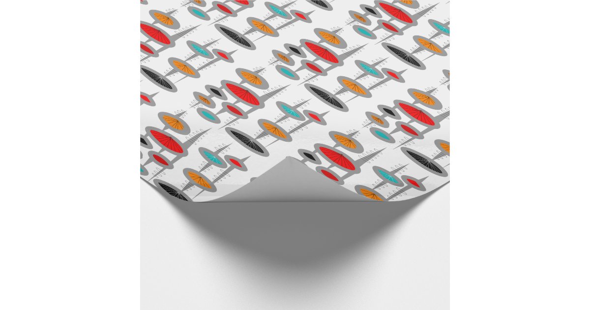 Mid-Century Modern Wrapping Paper #60 | Zazzle