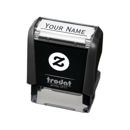 Minimalist Black & White Underscored Custom Name Self-inking Stamp ... Minimalist Black & White Underscored Custom Name Self-inking Stamp ...