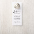Minimalist Black White Wedding Do Not Disturb Door Hanger | Zazzle