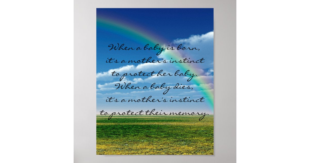 Miscarriage/Infant Loss Memorial Poster | Zazzle