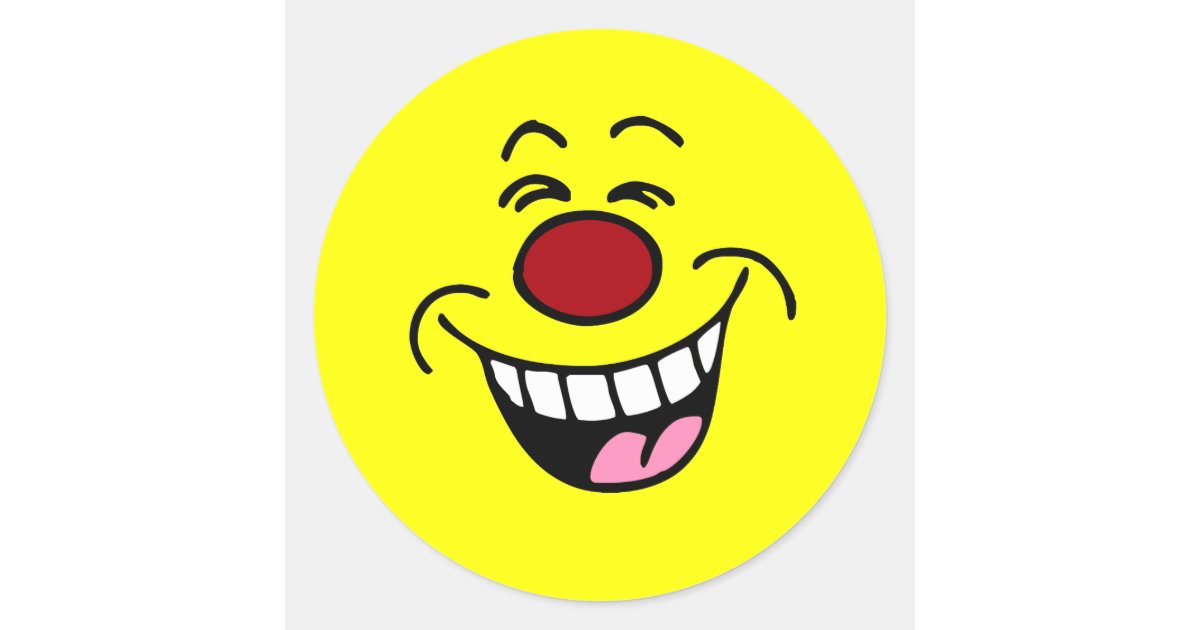 Mocking Face Classic Round Sticker | Zazzle