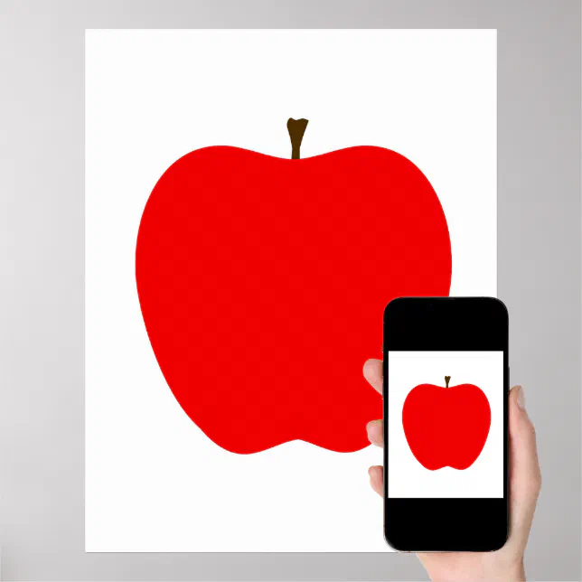 Modern Apple print | Zazzle