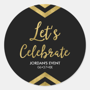 Lets Celebrate Stickers | Zazzle AU