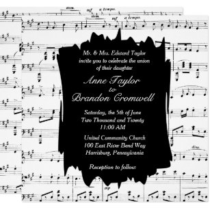 Musical Evening Invitations | Zazzle AU