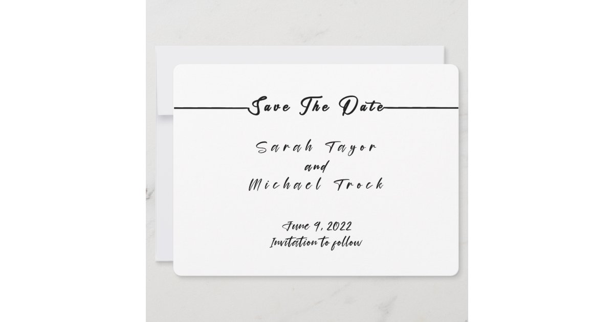 Modern Scribble Wedding Invitation | Zazzle