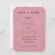 Modern Simple And Minimalist Wedding Save The Date Invitation | Zazzle