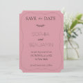 Modern Simple And Minimalist Wedding Save The Date Invitation | Zazzle