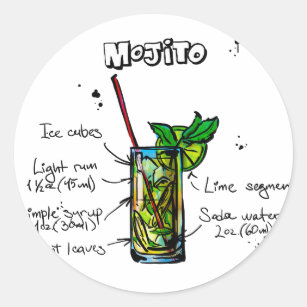 Mojito Stickers | Zazzle AU