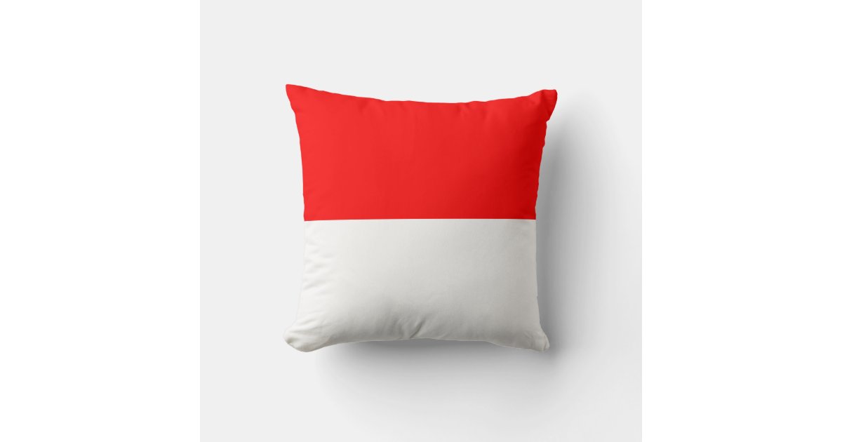 MoJo Pillow with flag of Indonesia | Zazzle
