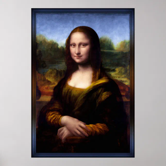 Mona Lisa (Portrait of Lisa Gherardini) Poster | Zazzle