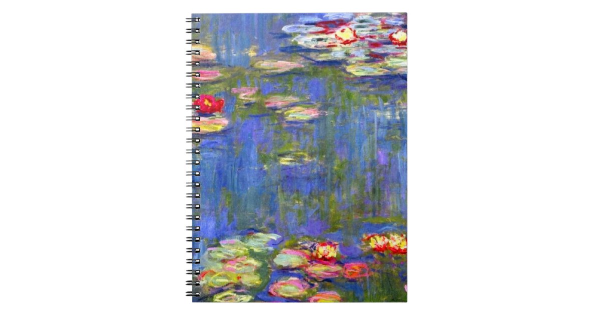 Monet Water Lilies Notebook | Zazzle