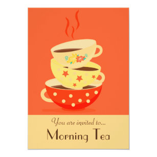 Morning Tea Invitations | Zazzle AU