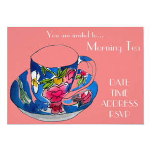 Morning Tea Invitations & Announcements | Zazzle AU
