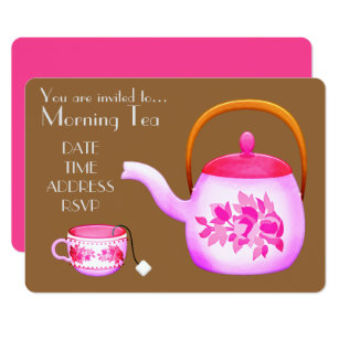 Morning Tea Invitations | Zazzle AU