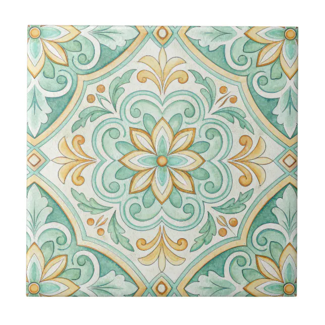 Moroccan Tile Mediterranean Home Decor | Zazzle