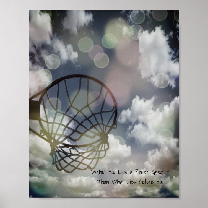 Motivational Netball Picture Quote Poster | Zazzle.com.au