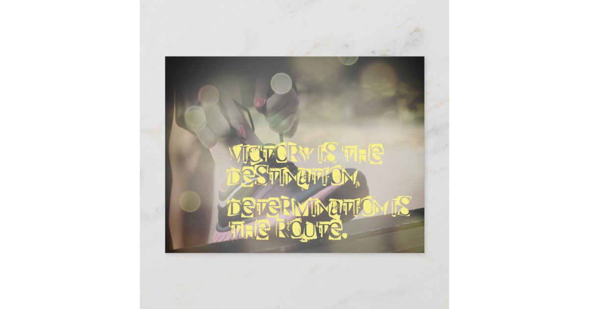 Motivational Netball Picture With Slogan Postcard | Zazzle