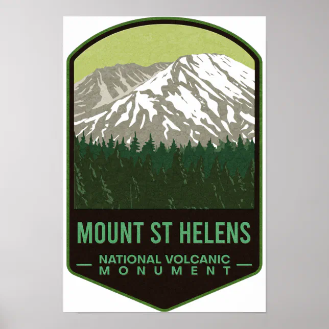 Mount Saint Helens National Volcanic Monument Poster | Zazzle